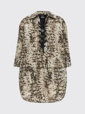 Pinko Cotton Serpent Print Shirt Dress