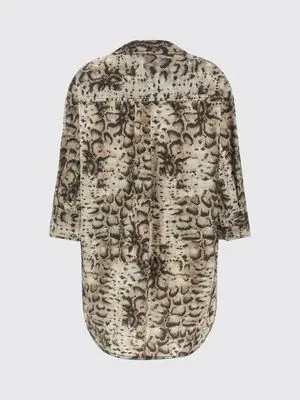 Pinko Cotton Serpent Print Shirt Dress