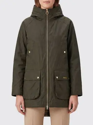 Barbour Hooded Parka In Cotton Blend - Green