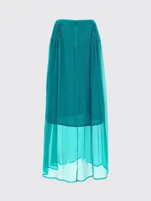 Dries Van Noten High-waisted A-line Silk Maxi Skirt - Green