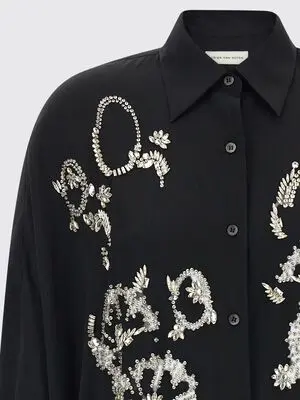 Dries Van Noten Embellished Crêpe Shirt