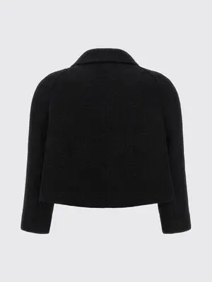 Dries Van Noten Cropped Double-breasted Jacquard Jacket With Jeweled Buttons - Black