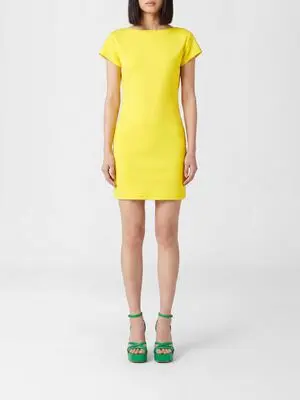 Jacquemus Cut-out Viscose-blend Sheath Mini Dress - Yellow