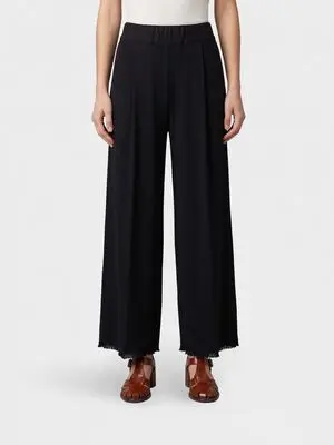 Issey Miyake Wide-leg Cotton-blend Palazzo Trousers - Black