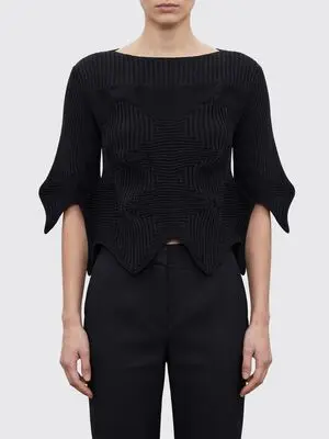 Issey Miyake Textured Knit Top - Black