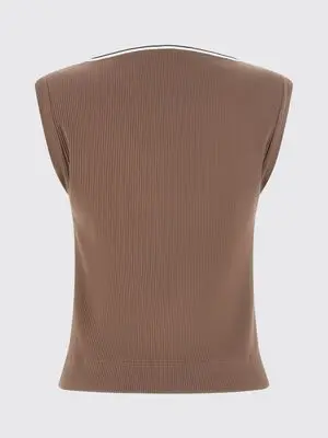 Brunello Cucinelli V-neck Ribbed Top