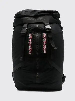 GR10K Utility Cotton Backpack With Flap And Buckle Closure - Black