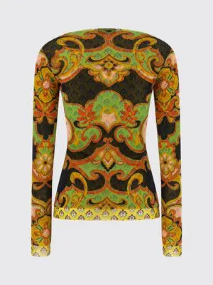 Etro Technical Fabric Top With Ethnic Print