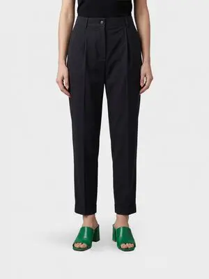 Kiton Tailored Stretch Cotton Blend Trousers - Black
