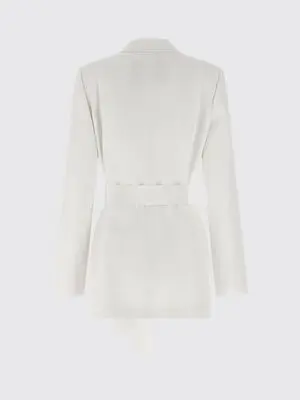 Kiton Belted Double-breasted Blazer - White