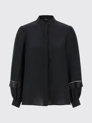 Kiton Linen Shirt With Fringe Embellishments