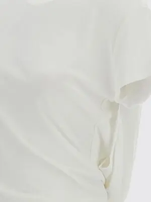 Jacquemus Viscose Blend Draped Top - White