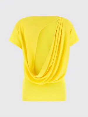 Jacquemus Viscose Blend Draped Top - Yellow
