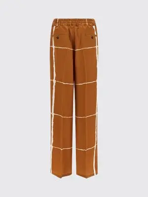 Kiton Printed Silk Palazzo Trousers