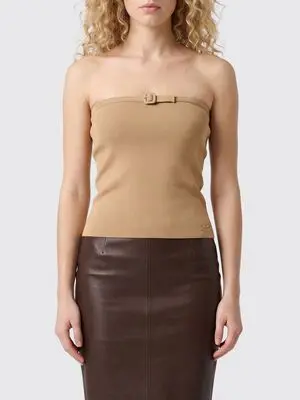 COURREGES Viscose Blend Bandeau Top - Beige