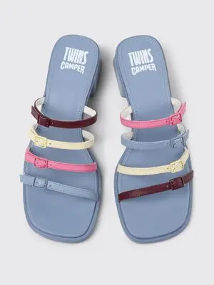 Camper Twins Leather Sandals - Multicolor