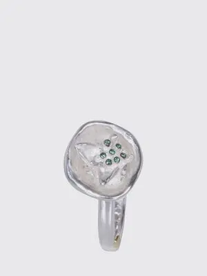 ROSA MARIA Sterling Emerald Ring - Silver