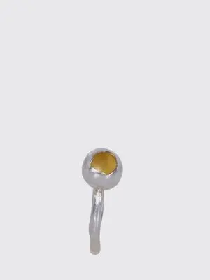 ROSA MARIA Gold-plated Abstract Pattern Ring - Silver