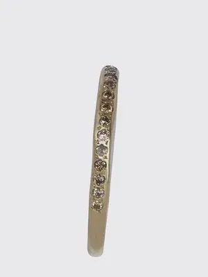 ROSA MARIA Chromed Ring With Set Diamonds - Silver