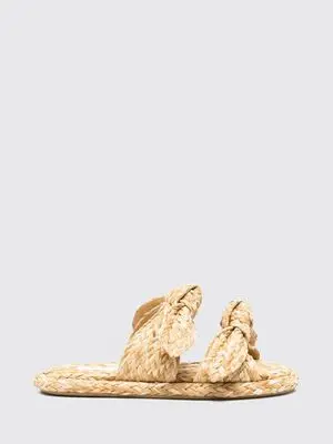 Zimmermann Carousel Raffia Knot Sandals - Natural