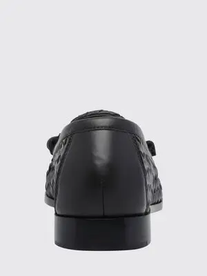 Bottega Veneta Silenzio Intrecciato Leather Loafers - Brown