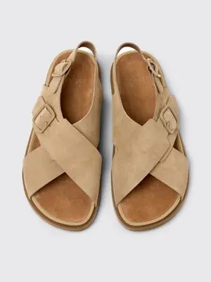 Camper Buckled Strappy Sandals - Brown