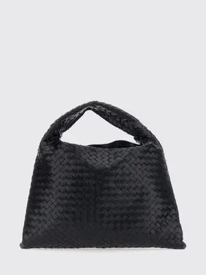 Bottega Veneta Large Intrecciato Leather Shoulder Bag - Black
