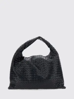 Bottega Veneta Large Intrecciato Leather Shoulder Bag - Black