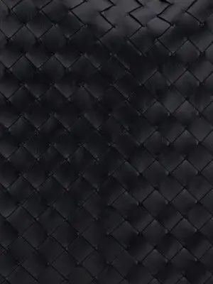Bottega Veneta Large Intrecciato Leather Shoulder Bag - Black