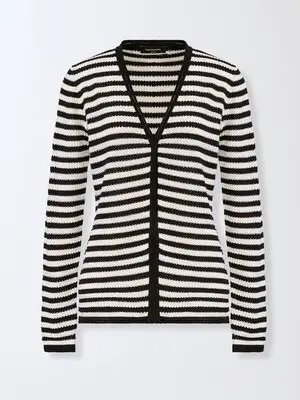 Fabiana Filippi Striped Cotton Cardigan