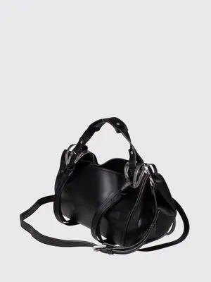 DIESEL® Knot-d Smooth Leather Handbag With Oval D Logo