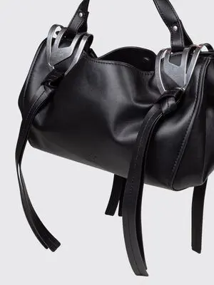 DIESEL® Knot-d Smooth Leather Handbag With Oval D Logo