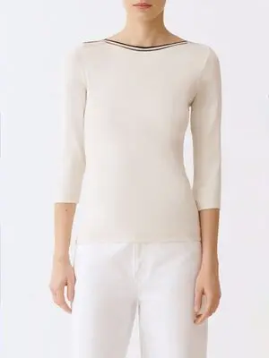 Fabiana Filippi Cotton Knit Top - Butter