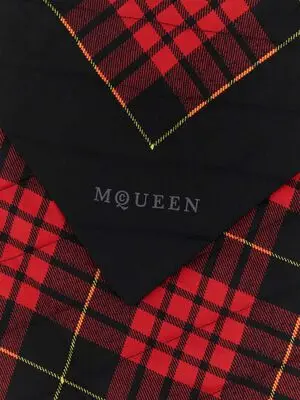 Alexander McQueen Tartan Motif Silk Scarf