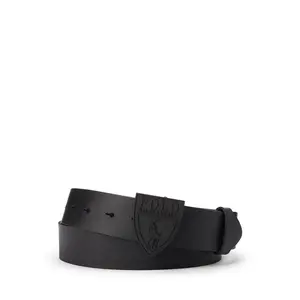 Ralph Lauren Shield-buckle Leather Belt