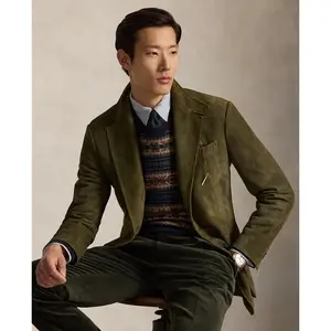Ralph Lauren Rl67 Suede Jacket - Olive