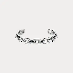 Ralph Lauren Chunky Chain Cuff Bracelet - Sterling Silver