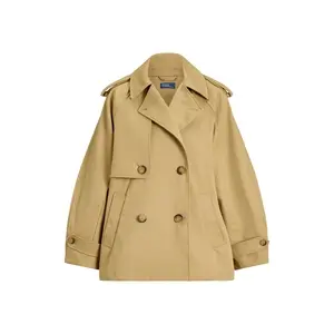 Ralph Lauren Cotton Twill Balloon Trench Coat