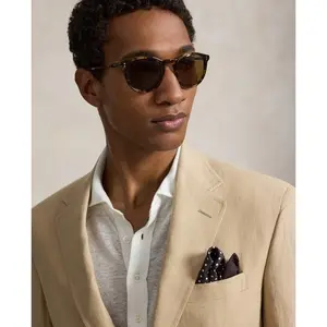 Ralph Lauren Polo Tailored Fit Linen Suit Jacket - Dune Tan