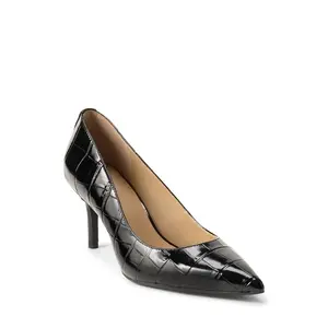Ralph Lauren Lanette Croc-embossed Leather Pumps