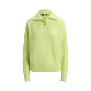 Ralph Lauren Rib-knit Cashmere Half-zip Sweater