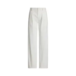 Ralph Lauren Fallon Pleated Cotton Chino Pant - White