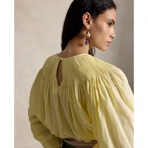 Ralph Lauren Pintucked Shirt - Yellow