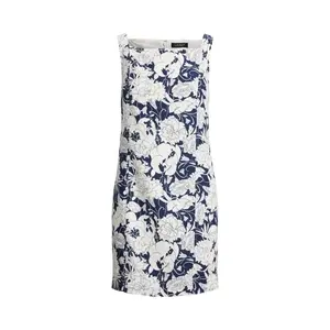 Ralph Lauren Floral Linen Sleeveless Shift Dress