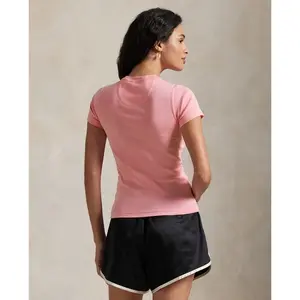 Ralph Lauren Cotton Crewneck Tee - Course Pink