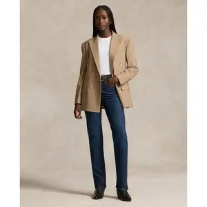 Ralph Lauren Double-breasted Wool-blend Blazer - Camel
