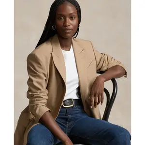 Ralph Lauren Double-breasted Wool-blend Blazer - Camel