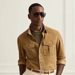Ralph Lauren Suede Overshirt - Tan