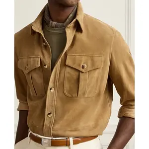 Ralph Lauren Suede Overshirt - Tan