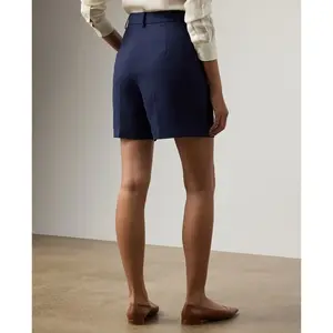 Ralph Lauren Tracy Pleated Linen Short